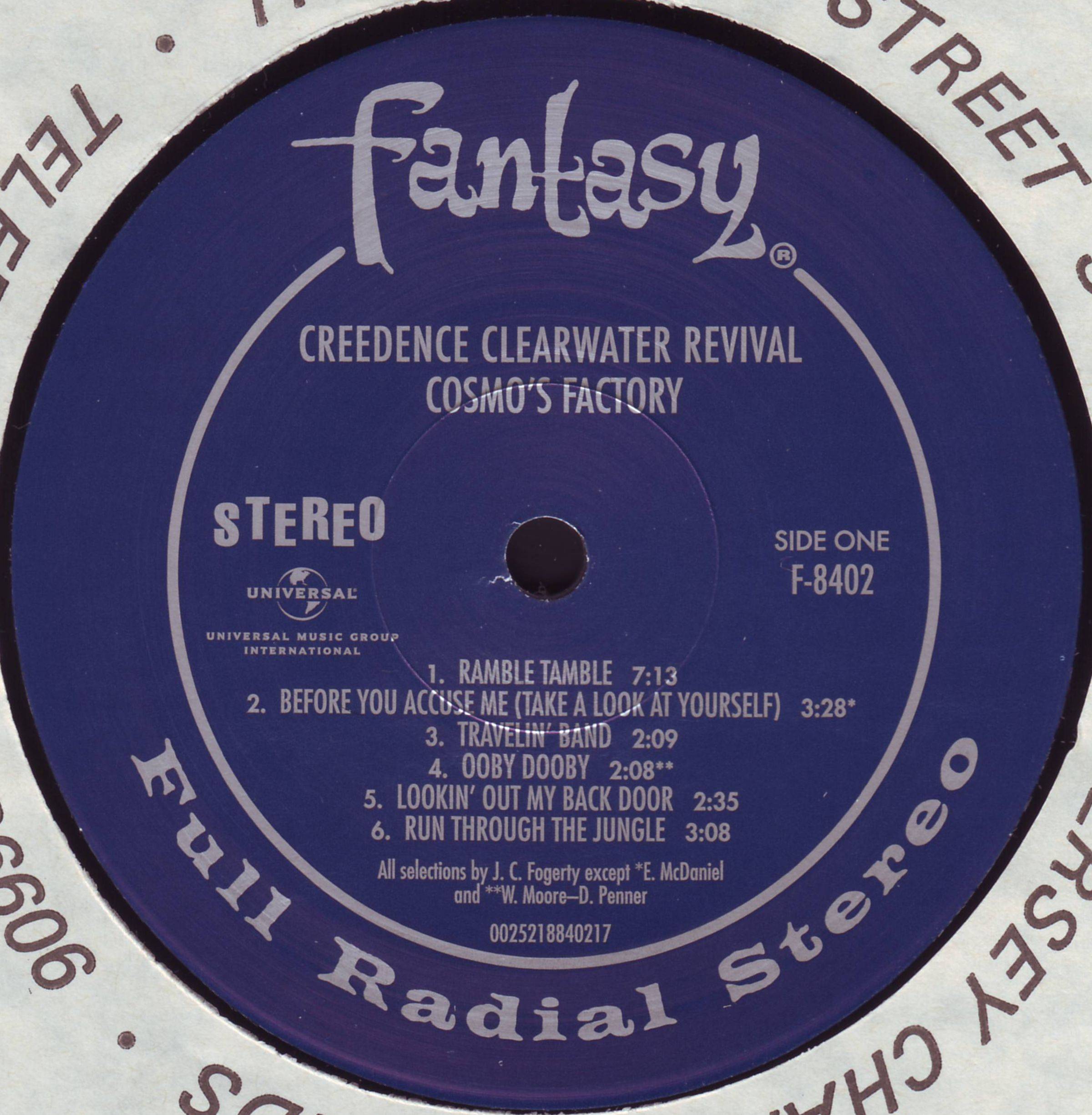 Creedence Clearwater Revival Cosmos Factory [lp label a uk] | CD Covers ...